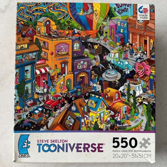 Toys | Tooniverse 55piece Puzzle Colorful Cartoon City | Poshmark